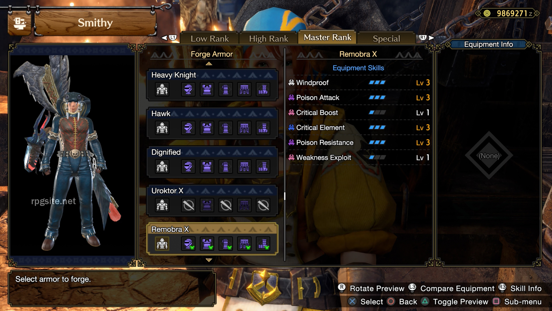 Monster Hunter Rise Sunbreak Master Rank Male Armor Sets: all master ...