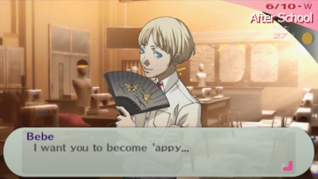 Persona 3 Portable: Bebe (Temperance) social link choices & unlock ...