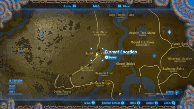 Zelda: Breath of the Wild Memory Locations in order for the Captured ...