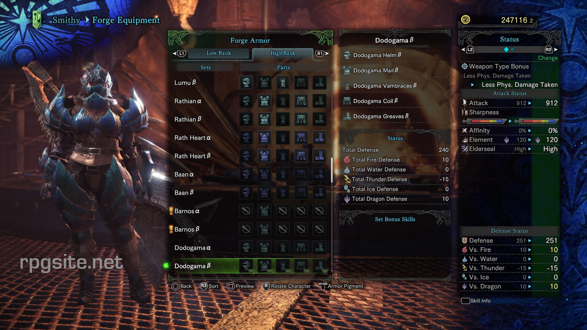 Monster Hunter World High Rank Female Armor Sets: all high rank female ...