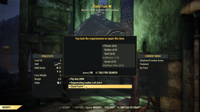 Fallout 76 Materials: aluminum, adhesive, lead and other key material ...