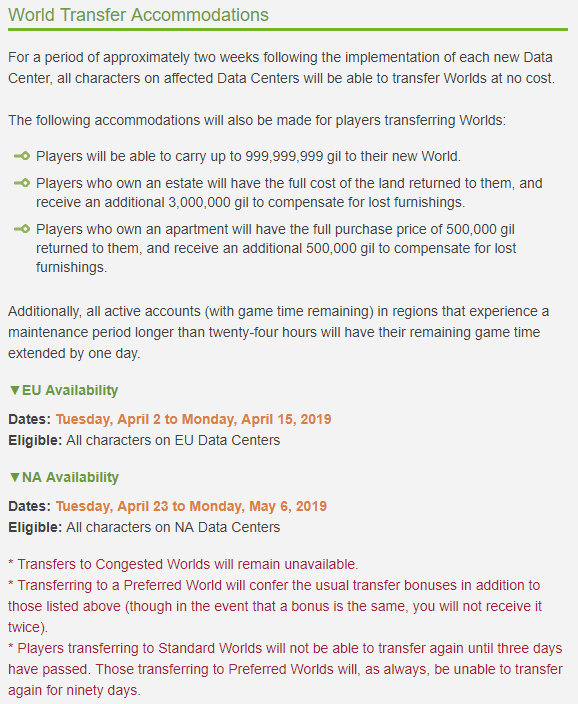 Final Fantasy XIV Data Center expansion to take effect this April | RPG ...