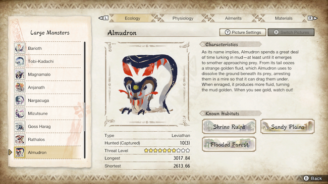 Monster Hunter Rise Monster List: all large monsters & their habitats ...