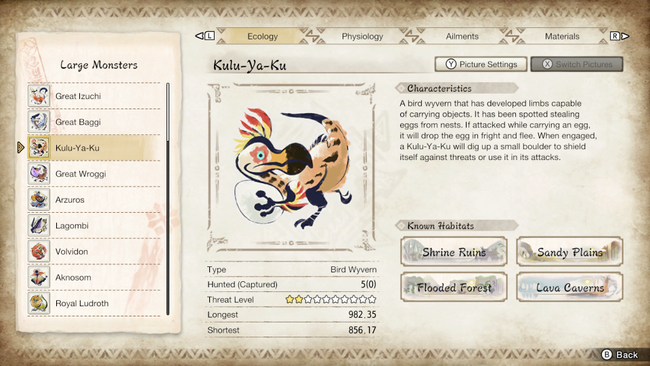 Monster Hunter Rise Monster List: all large monsters & their habitats ...