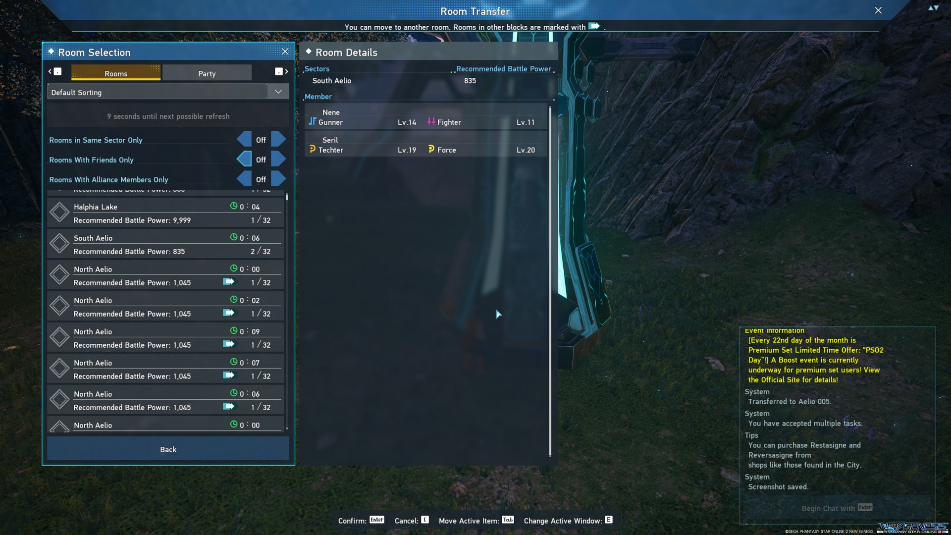 Phantasy Star Online 2: New Genesis - how to change blocks to play with ...