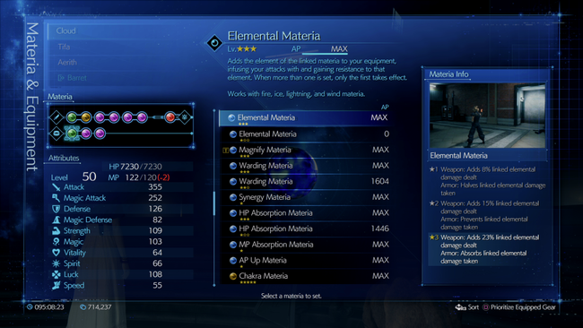 Final Fantasy VII Remake Elemental Materia: Where to find Elemental and ...