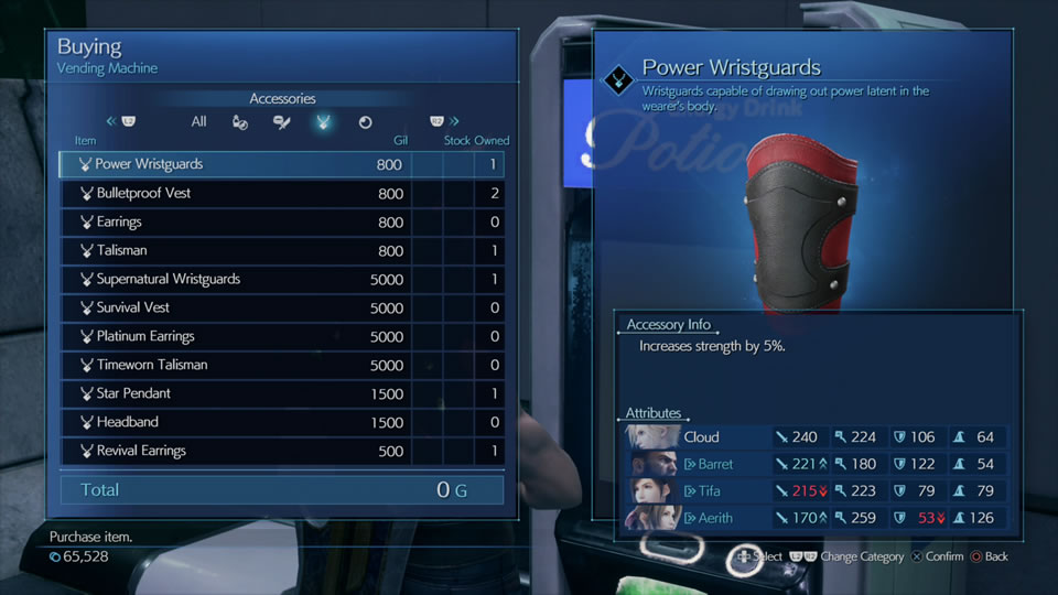 Final Fantasy VII Remake Accessory List: best accessories, effects and ...