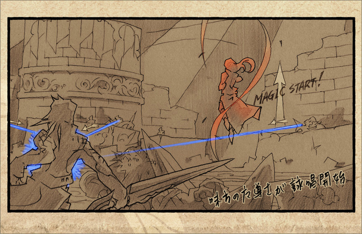 The Last Story storyboards show off battle system | RPG Site